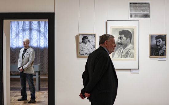 Curator Exhibition Victor Goryachev L Photographers Editorial Stock Photo - Stock Image ...