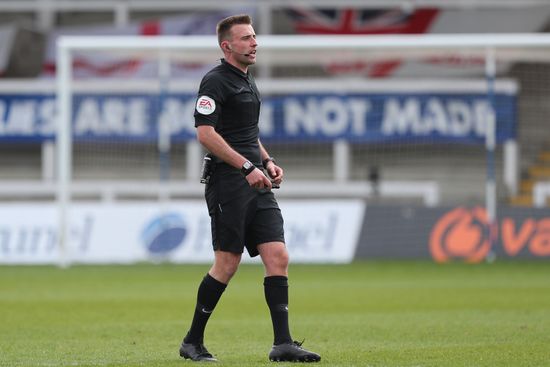 Referee Adam Herczeg During Vanarama National Editorial Stock Photo ...