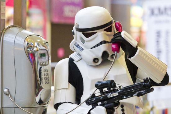 Stormtrooper Takes Call Editorial Stock Photo - Stock Image | Shutterstock