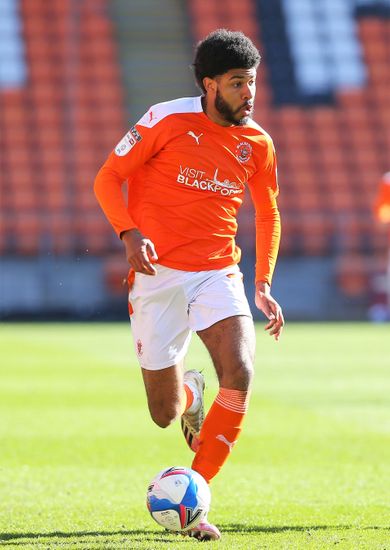 Blackpool Forward Ellis Simms 19 During Editorial Stock Photo - Stock ...