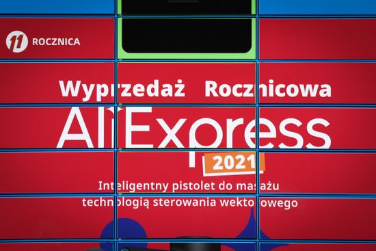 Ali Express Parcel Logistics Locker Seen Editorial Stock Photo - Stock ...