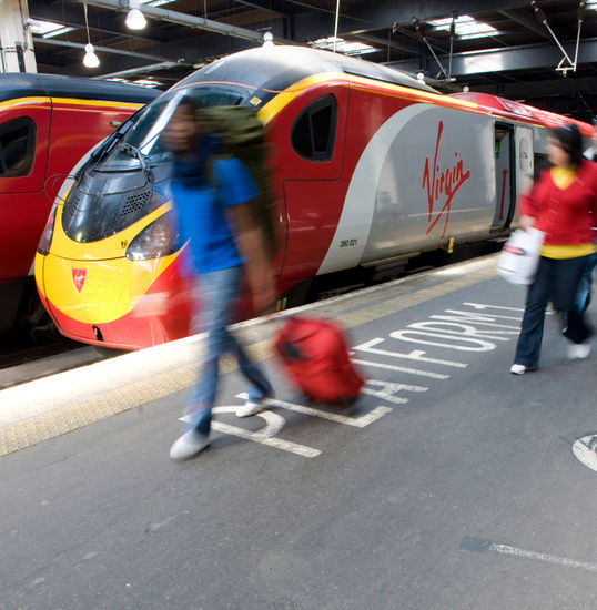 Virgin Train On Platform Euston Station Editorial Stock Photo - Stock ...