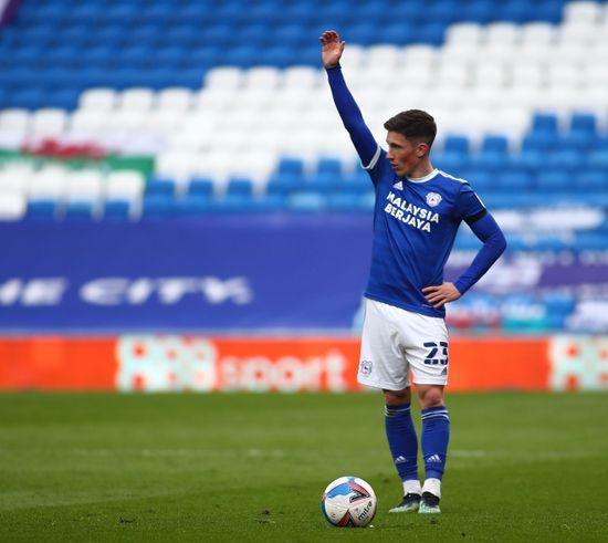 Harry Wilson Cardiff City Signals Before Editorial Stock Photo - Stock ...