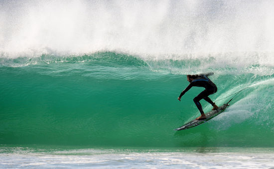 Surfer On Wave Manly Beach Sydney Editorial Stock Photo - Stock Image ...