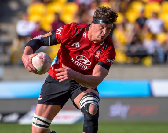 Crusaders Scott Barrett Action During Super Editorial Stock Photo ...