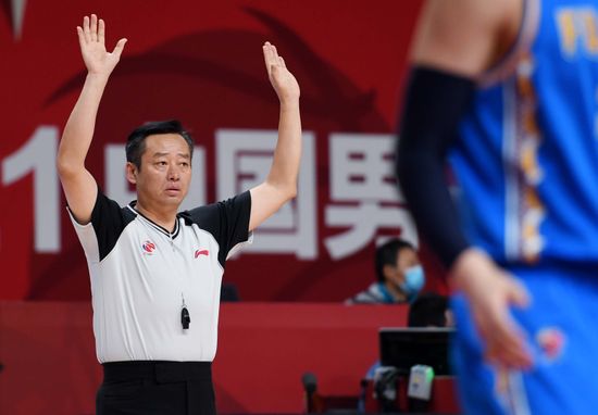 Referee Cui Zhexiong L Gestures During Editorial Stock Photo - Stock ...