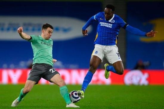 Evertons Seamus Coleman L Action Brightons Editorial Stock Photo ...