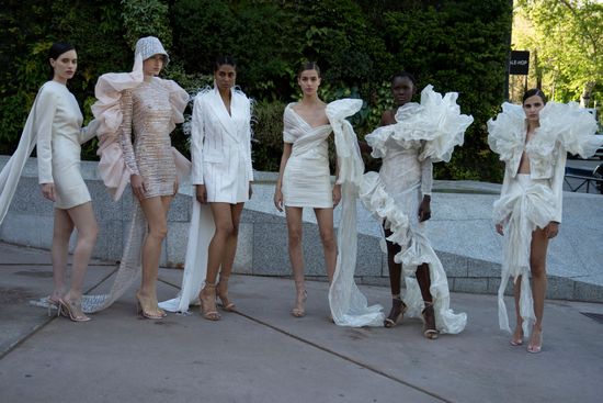 Models Walk Runway Juana Martin Fashion Editorial Stock Photo - Stock ...