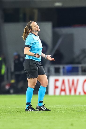 Tonights Referee Stacey Pearson Blows Final Editorial Stock Photo ...