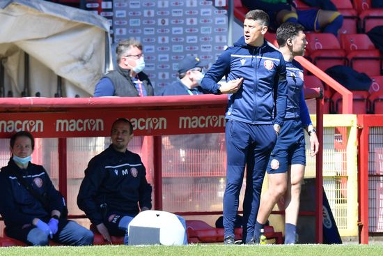 Stevenage Fc Manager Alex Revell During Editorial Stock Photo - Stock ...