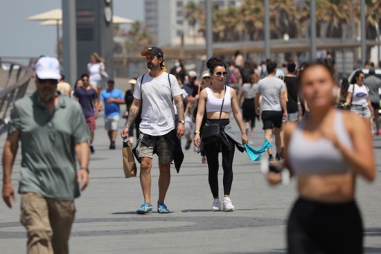 People Without Face Masks Enjoy Weather Editorial Stock Photo - Stock ...