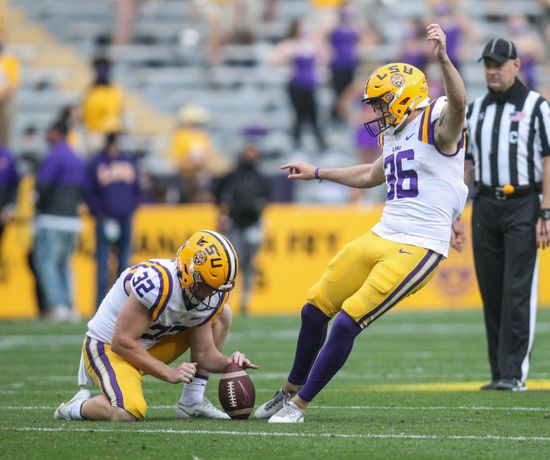 Lsu Kicker Cade York 36 Drills Editorial Stock Photo - Stock Image ...