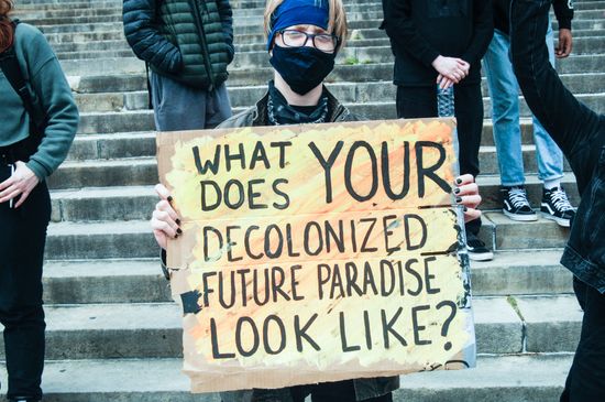 Young Man Asks What Decolonization Looks Editorial Stock Photo - Stock ...