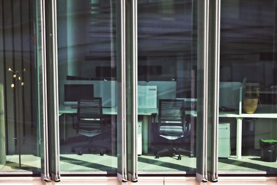 Empty Office Furniture Open Space Calendar Editorial Stock Photo ...