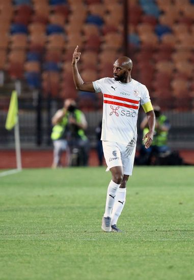 Alzamalek Player Shikabala Celebrates After Scoring Editorial Stock ...