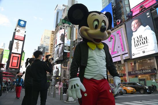 Mickey Mouse Character Works Crowd Times Editorial Stock Photo - Stock ...