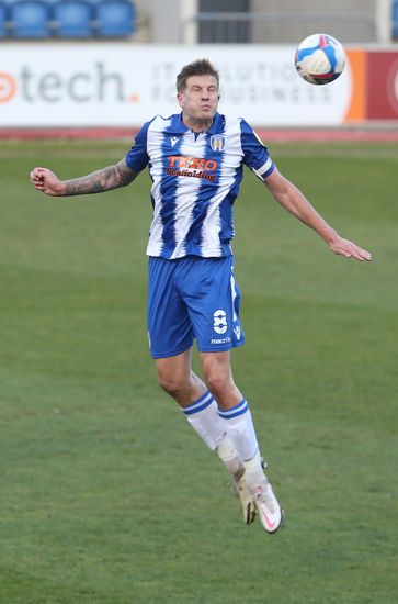 Colchester Uniteds Harry Pell During League Editorial Stock Photo ...