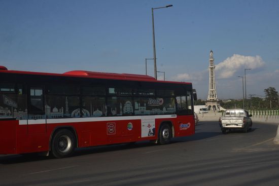 Pakistani Metro Speedo Buses On Track Editorial Stock Photo - Stock ...