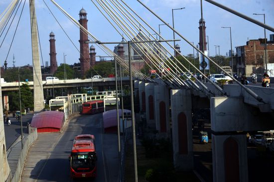 Pakistani Metro Speedo Buses On Track Editorial Stock Photo - Stock ...