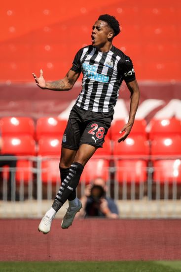 Joseph Willock Newcastle Celebrates After Scoring Editorial Stock Photo ...