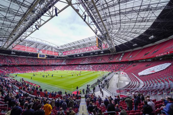 Ajax Supporters Stands During Dutch Eredivisie Editorial Stock Photo ...