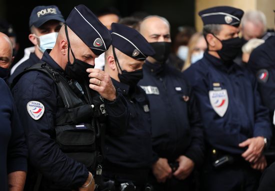 Police Officers Stand Front Police Station Editorial Stock Photo ...