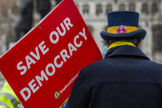 Save Our Democracy Steve Bray Sodem Editorial Stock Photo - Stock Image ...