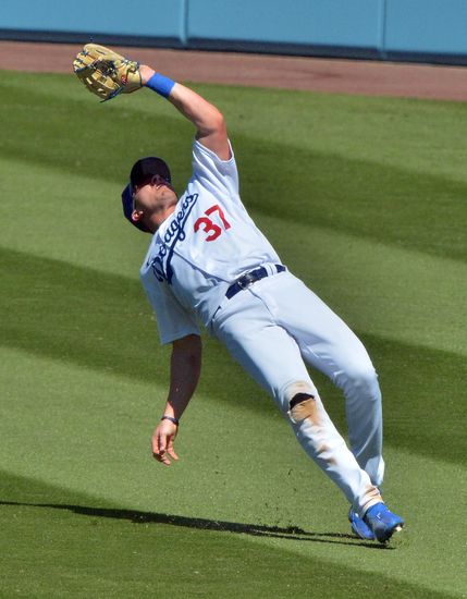 Los Angeles Dodgers Luke Raley Blocks Editorial Stock Photo - Stock ...