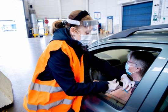 Sandra Hallberg Vaccinates Against Covid19 Saabs Editorial Stock Photo ...