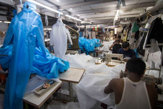 Workers Making Personal Protective Equipment Ppe Editorial Stock Photo ...