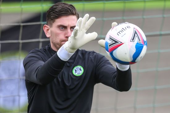 Forest Green Rovers Goalkeeper Luke Mcgee1 Editorial Stock Photo ...