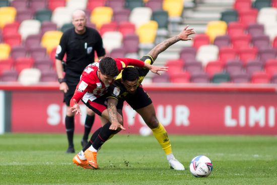 Christian Norgaard Brentford Ken Sema Watford Editorial Stock Photo ...