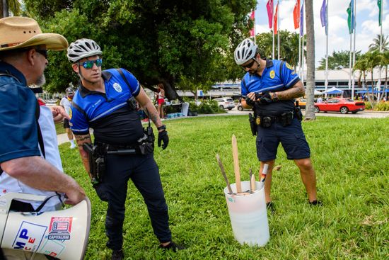 Police Confiscate Bucket Stakes Allegedly Hidden Editorial Stock Photo ...