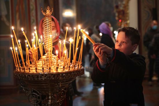 Boy Lights Candle During Welcome Ceremony Editorial Stock Photo - Stock ...