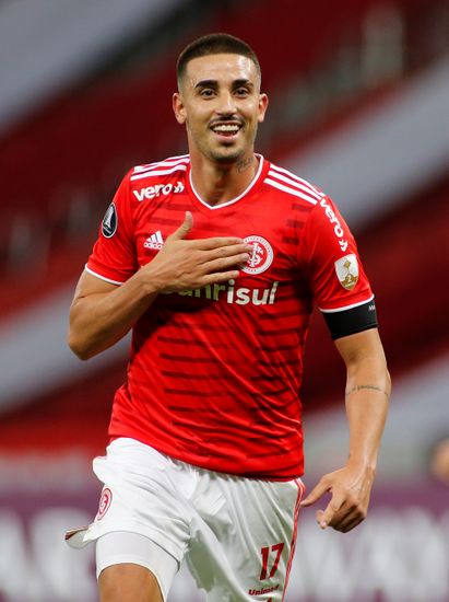 Thiago Do Nascimiento Internacional Celebrates After Editorial Stock ...