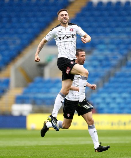 Lewis Wing Rotherham United Celebrates Scoring Editorial Stock Photo ...