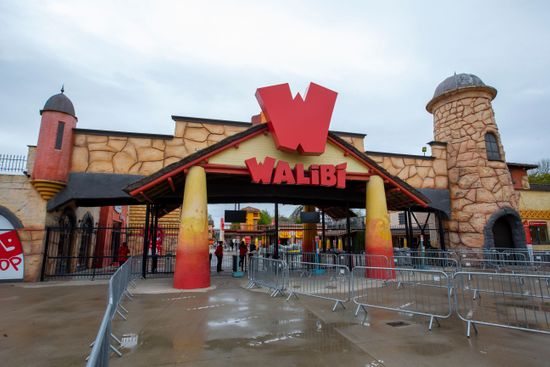 Illustration Picture Shows Entrance Walibi Amusement Editorial Stock ...