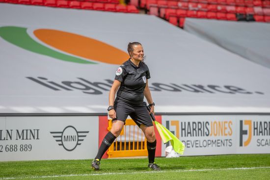 Assistant Referee Lisa Rashid During Efl Editorial Stock Photo - Stock ...