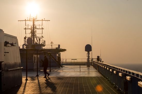 Ferry Mast Navigation Radar Seen On Editorial Stock Photo - Stock Image ...