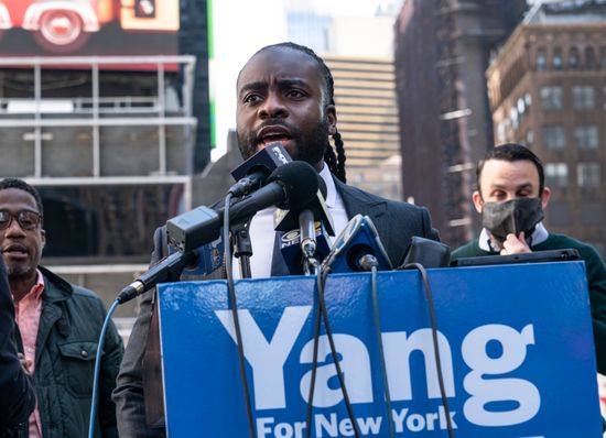 Edwin Raymond Speaks Mayoral Candidate Andrew Editorial Stock Photo ...