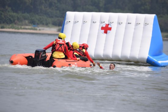 Rescuers Red Cross Rescue Team Participate Editorial Stock Photo ...