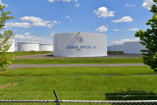 Exterior View Colonial Pipeline Fuel Tanks Editorial Stock Photo ...