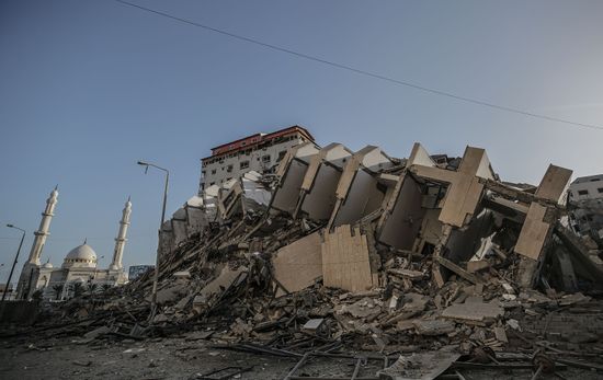 Rubble Hanadi Tower Aftermath Overnight Israeli Editorial Stock Photo ...