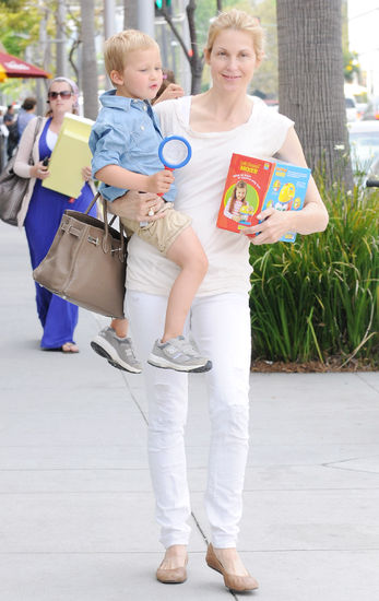 Kelly Rutherford Son Hermes Editorial Stock Photo - Stock Image ...