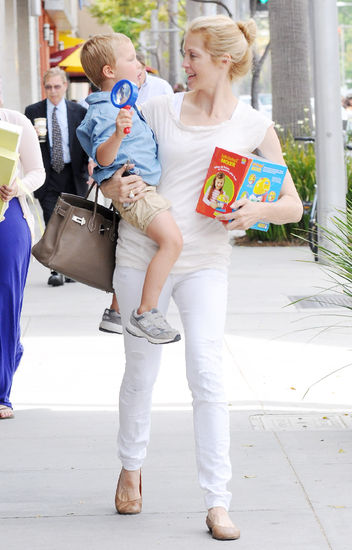 Kelly Rutherford Son Hermes Editorial Stock Photo - Stock Image ...