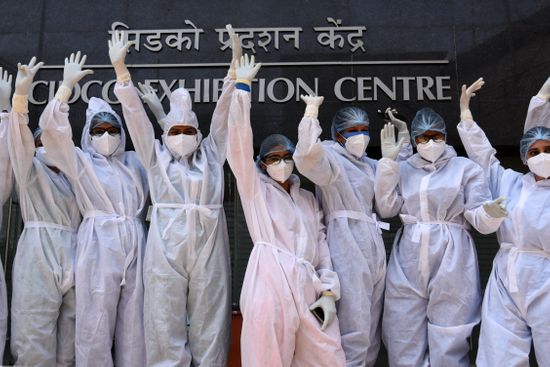 Nurses Ppe Kits Pose Photo They Editorial Stock Photo - Stock Image ...