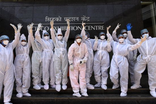 Nurses Ppe Kits Pose Photo They Editorial Stock Photo - Stock Image ...