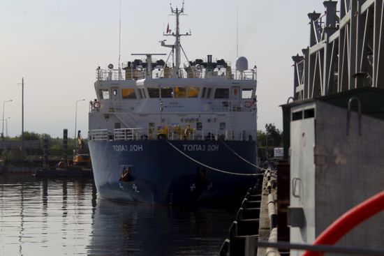 Deck Cargo Ship Topaz Don Sailing Editorial Stock Photo - Stock Image ...
