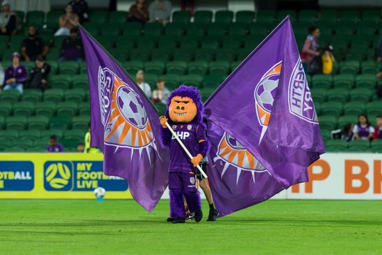 Perth Glory Mascot Before Game Hbf Editorial Stock Photo - Stock Image ...