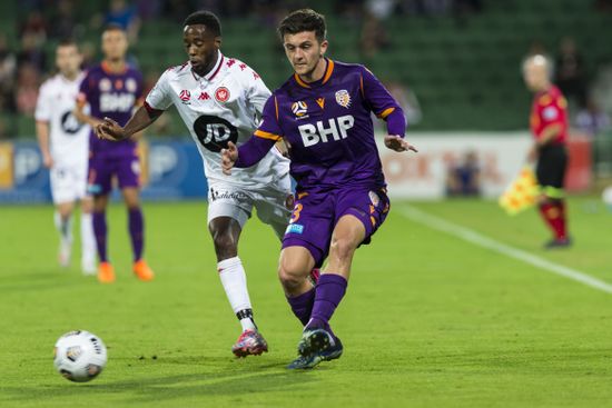 Perth Glory Player Luke Bodnar Controls Editorial Stock Photo - Stock ...